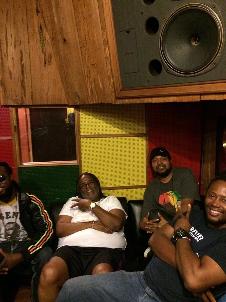 Knii Lante Recording In Tuff Gong Studio With Dean Fraser