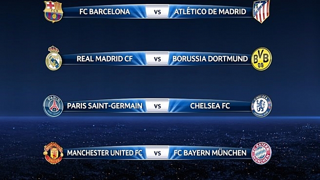 Bayern draw United, Barcelona to play Atlético in UEFA Champions League
