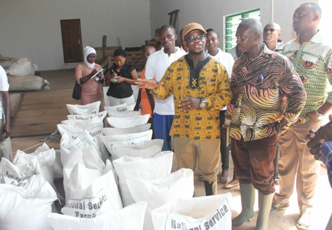 Acting NSS Boss tours project sites in Accra