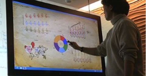 Microsoft unveils self-sketching whiteboard