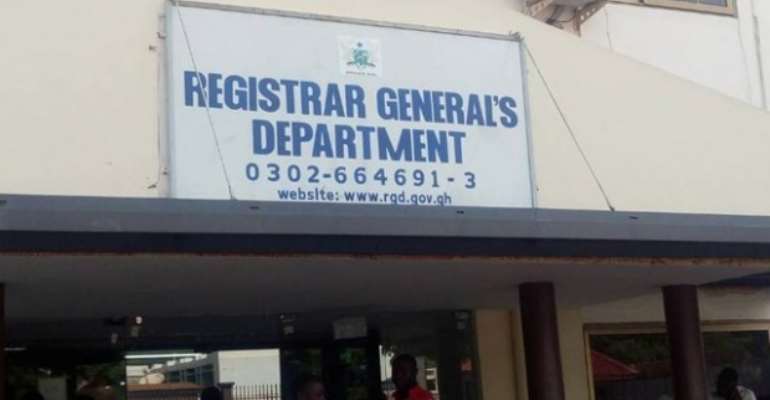 Online Transactions At Registrar - General’s Department Increases By 374 Percent