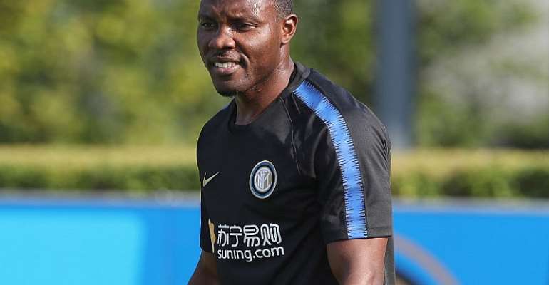 Kwadwo Asamoah Trains Alone At Inter Milan