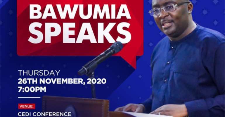 Bawumia To Give Nation Building Updates Tomorrow