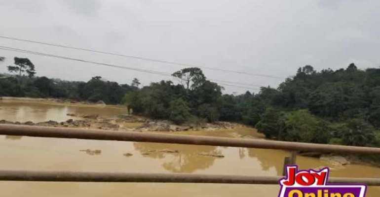 Pra River Now A Stagnant, Brownish Sludge