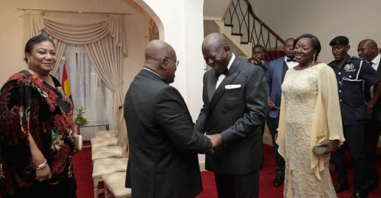 Akufo-Addo Dines With Otumfuo, Wife