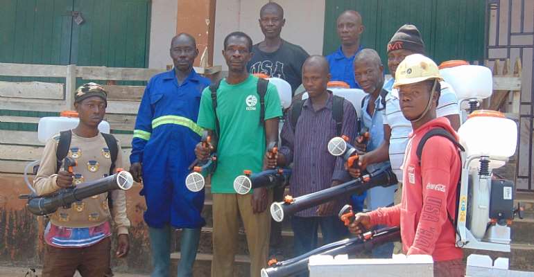 Cocoa Mass Spraying team receives training in Nkonya Wurupong