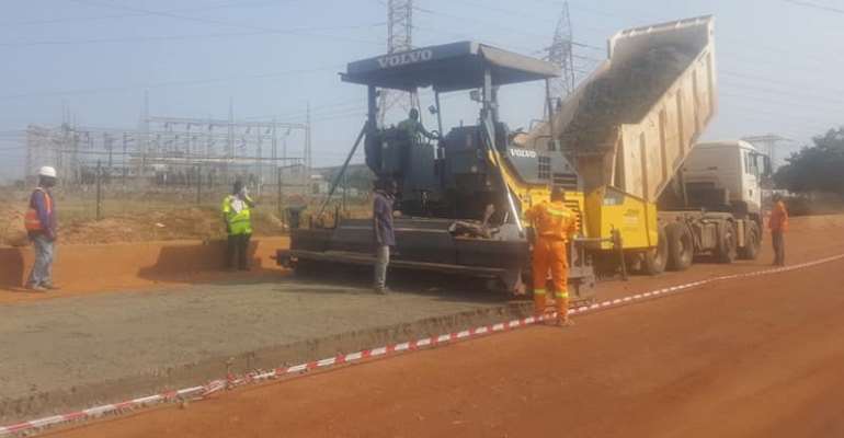 Concrete Roads Construction Starts At Tema