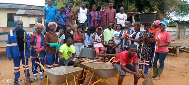 COVID-19: Asunafo North Naspa Cleans Ahafo Regional Capital Goaso