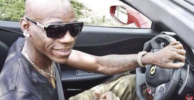 SHOCK: Mario Balotelli tries to set his Ghanaian brother Barwuah on fire