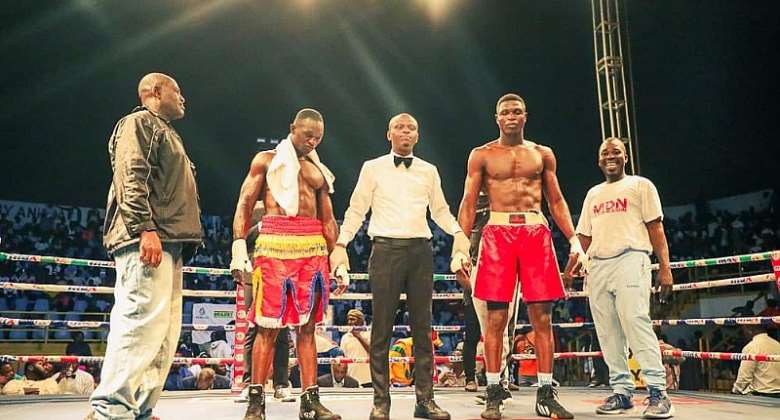 Charles Tetteh and others thrill fans at De-Luxy Professional League Fight Night 14