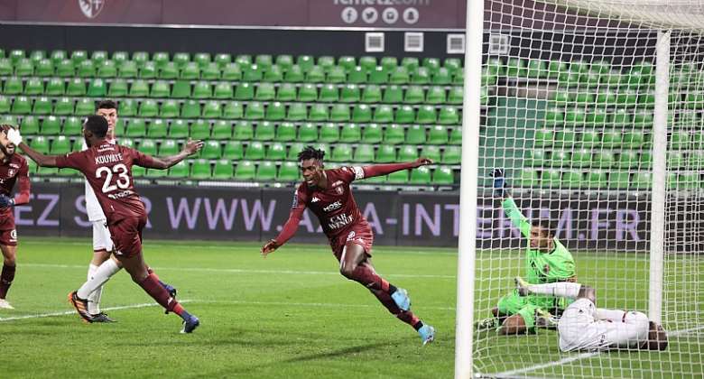 Ghana defender John Boye scores to earn draw for FC Metz against Nice