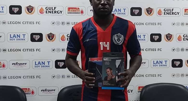 Midfielder Elvis Opoku Wins MoTM Award After Excellent Legon Cities FC ...