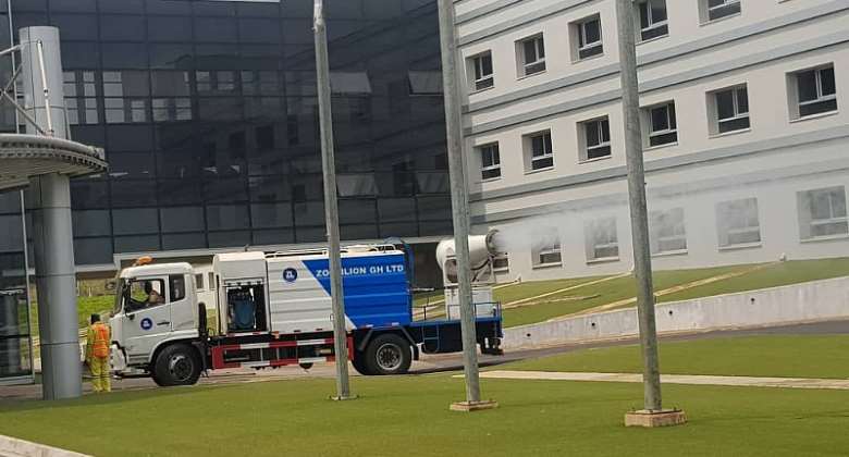 Phase one of Zoomlion's Free Community Disinfection: GCB, UG Medical ...