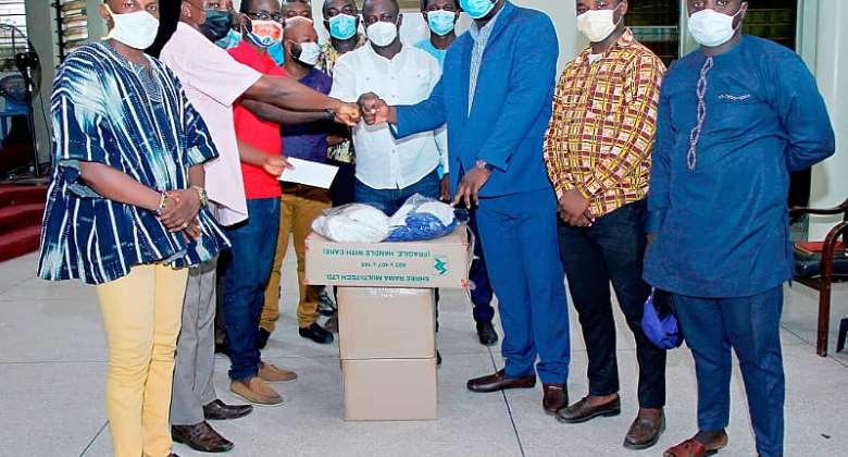 Moses Abor, Dr. Dickson Adomako Kissi donate PPE to Pentecost ...