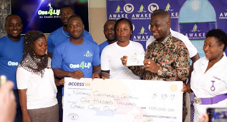 Awake Water Gives GH¢100,000 To Cardio