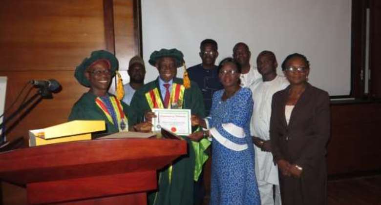 Professor Allotey inducted as Fellow of Nigerian Mathematical Society