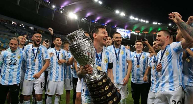 FINALLY: Lionel Messi lifts Copa America trophy as Argentina beat Brazil