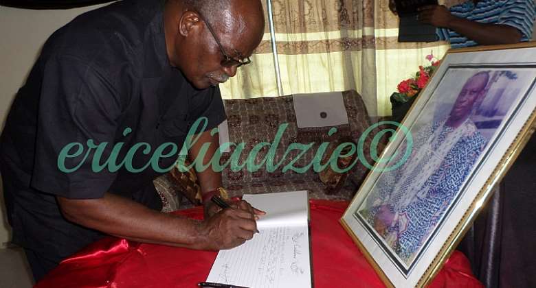 Professor John B. K. Aheto Signed The Book Of Condolence For Late ...