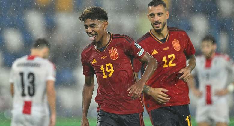 Lamine Yamal becomes Spain's youngest player and scorer