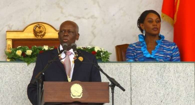 Dos Santos sworn in as Angola president