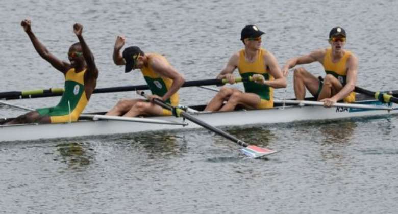 South Africa win rowing lightweight men's four
