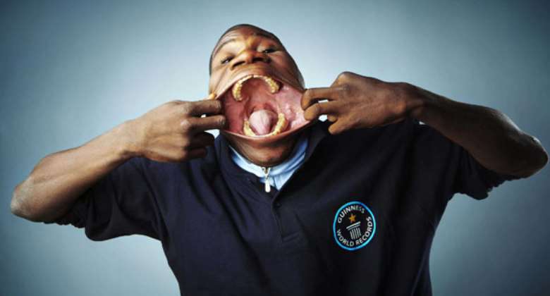 The strangest Guinness Book Of World Record, The Man With The Widest Mouth