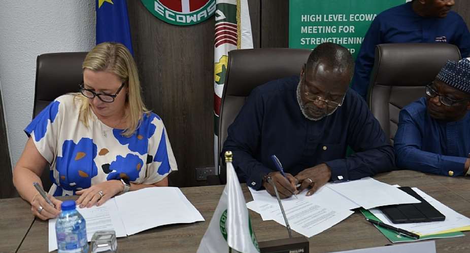 ECOWAS Commission President Touray and European Commissioner Urpilainen ...