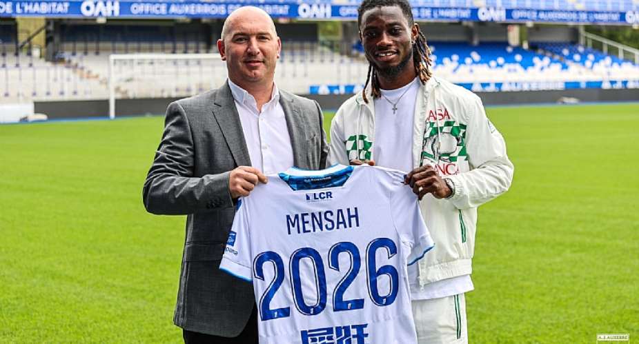 Ghana defender Gideon Mensah signs new Auxerre contract until 2026