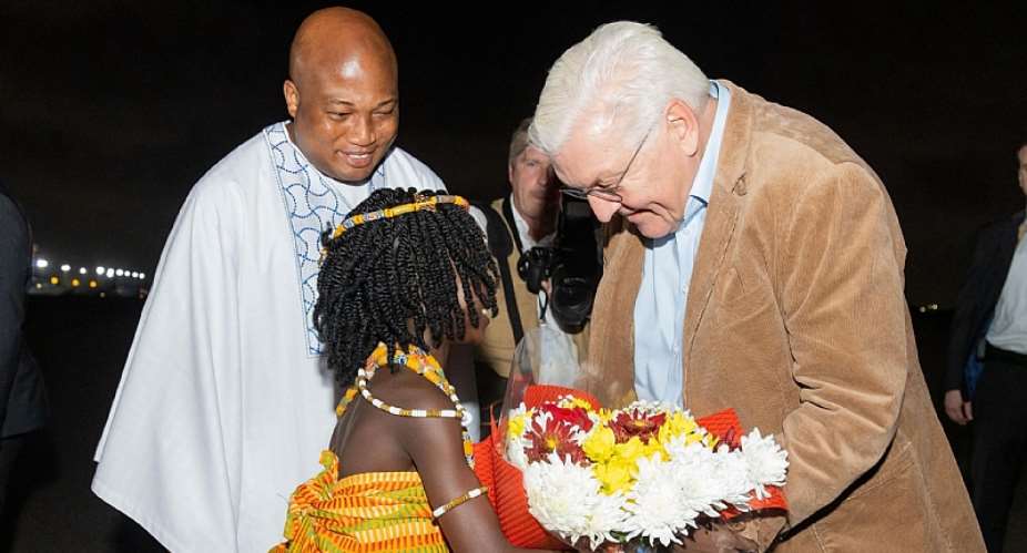 German President lands in Accra for three-day state visit