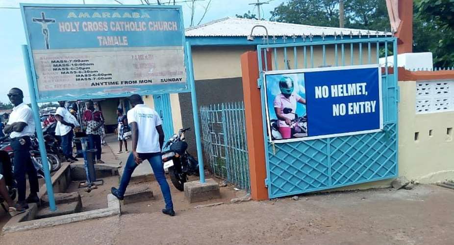 Catholic Church Declares ‘No Helmet No Entry’ In Tamale