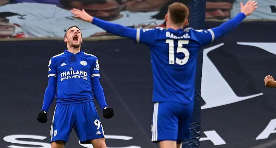 PL: Vardy punishes slack Spurs as Leicester City win at Tottenham