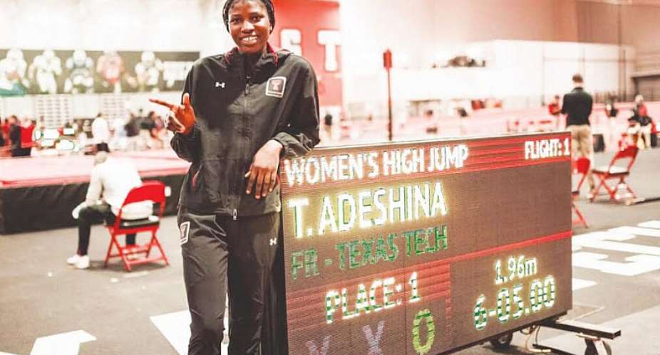 Adeshina shatters 14-year old high jump record in U.S
