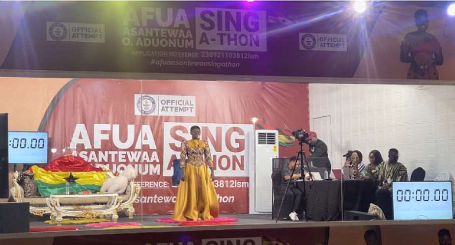 Afua Asantewaa takes 20-minute break after nonstop 4-hour performance ...