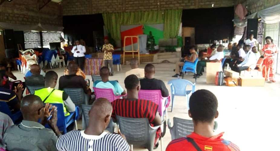 Motorcycle and tricycle riders trained on road safety compliance in Ho