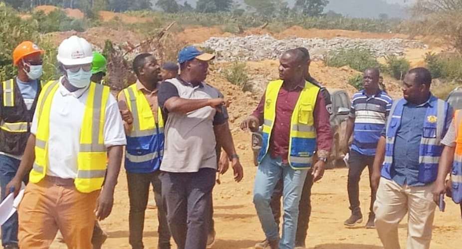 Accra-Kumasi highway dualisation: Road Minister inspects progress of ...