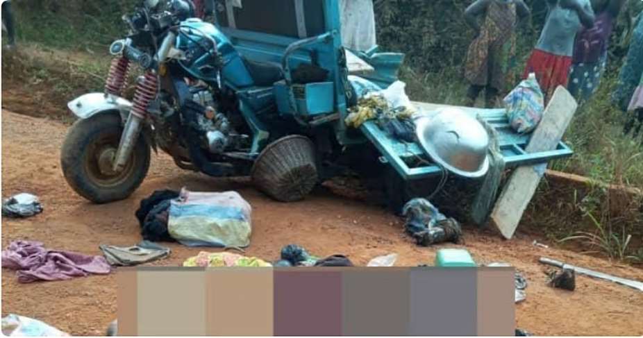 Six killed in timber truck, tricycle collision at Asikuma