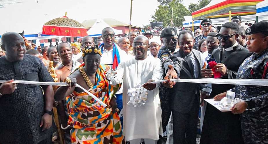 Bawumia commissions police station for Asakraka Community