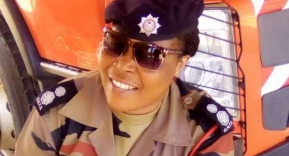 Meet the Firewoman who led the team to douse Mankessim market fire