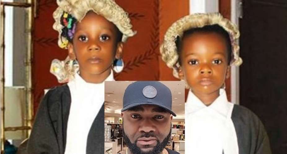 Single Father, Actor, Prince Eke Shares Cute Photos of his Twins