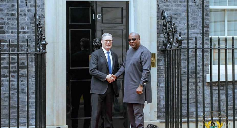 Mahama holds breakfast meeting with UK Prime Minister Keir Starmer