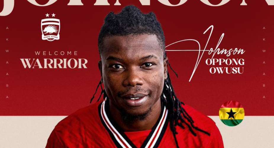 I will deal with pressure at Asante Kotoko, says new signing Johnson ...