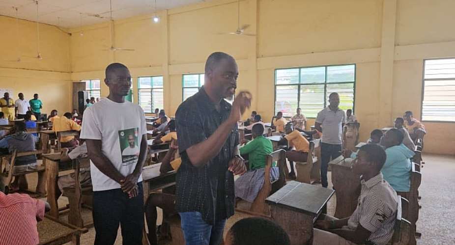 Philanthropist tours Akatsi South BECE Centers on final day
