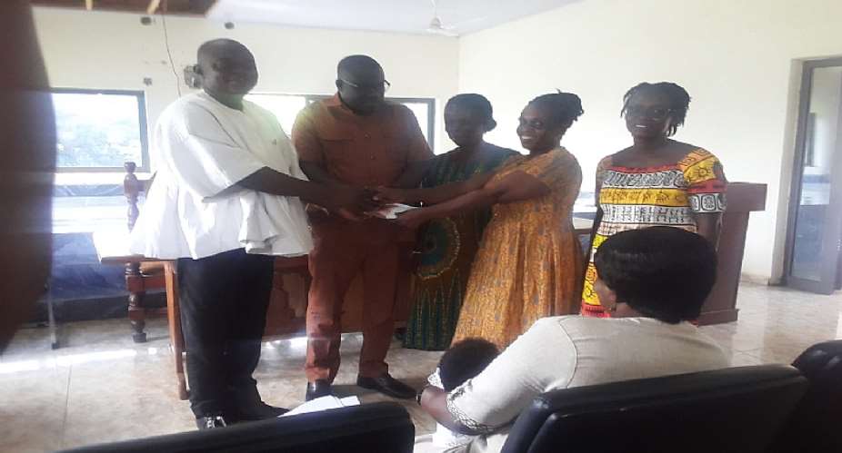 Dormaa East MP donates cash to support women in soap making