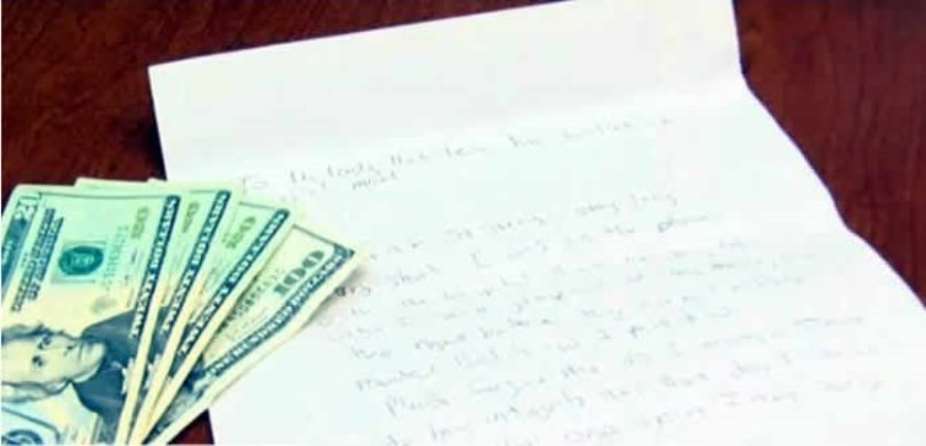 Thief Returns Cash Stolen From Wallet And Leaves Apology Note