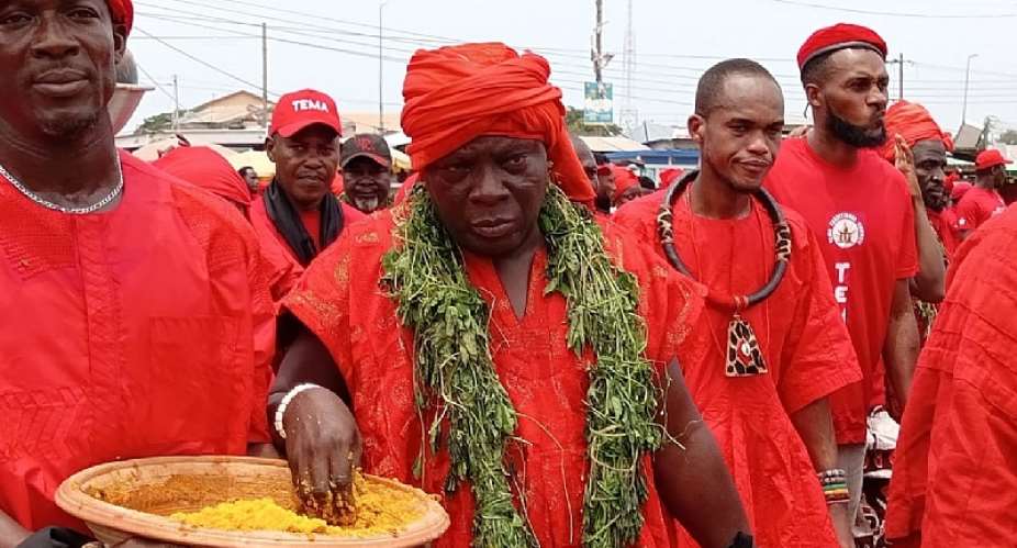 Tema people celebrate Homowo Festival