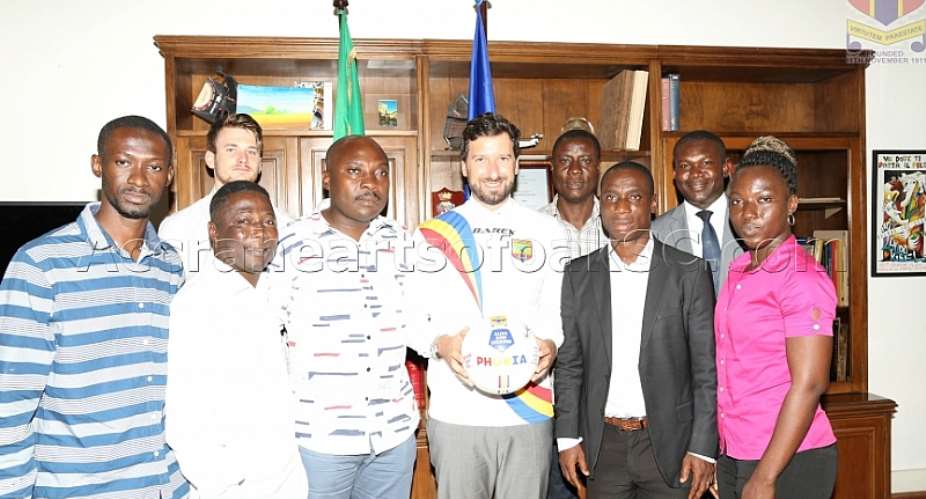 Hearts of Oak visit Italy Embassy in Ghana