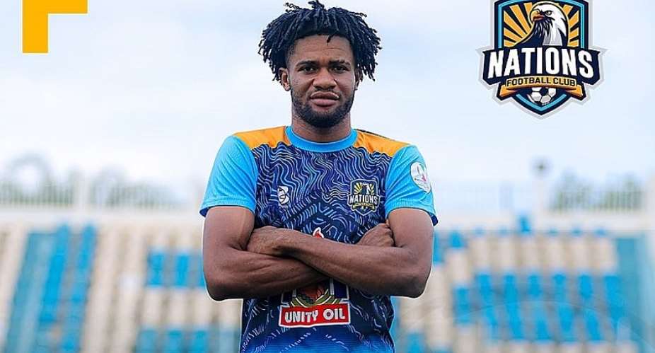 Nations FC strengthens squad with the signing of Kojo Amankwaa