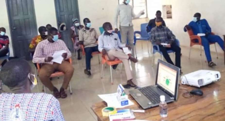 Deep potholes causing traffic congestion on Buipe Bridge