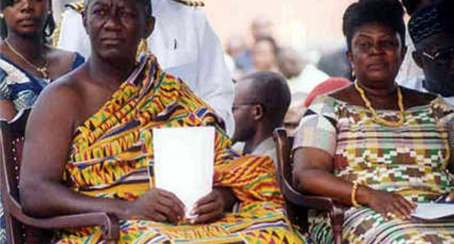 President Kufuor made chief of Sakassou