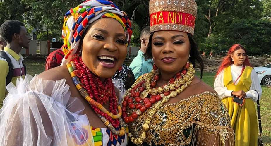 Empress Gifty enstooled Chief Ugo Nma by Igbo Community in Ghana